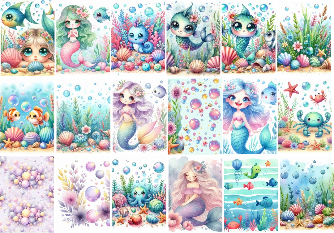 Mermaids Printable Downloads - Etsy UK