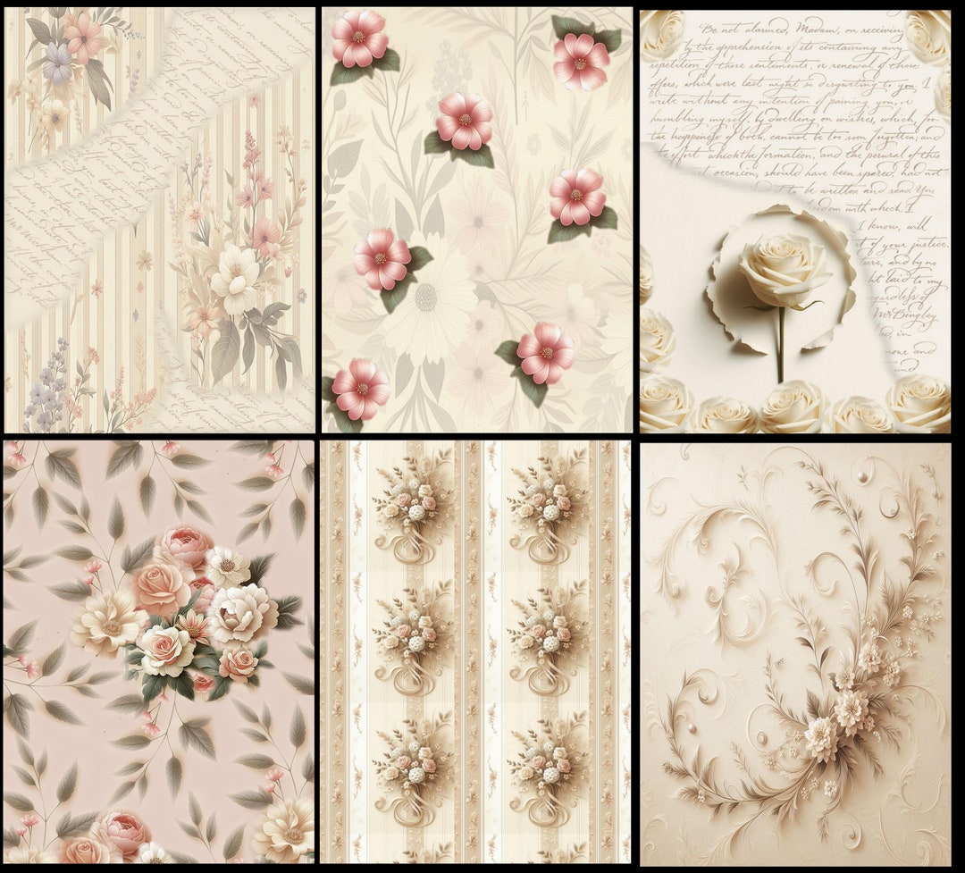 Downloadable Printable Backgrounds for Paper Crafting mums Elegance - Etsy