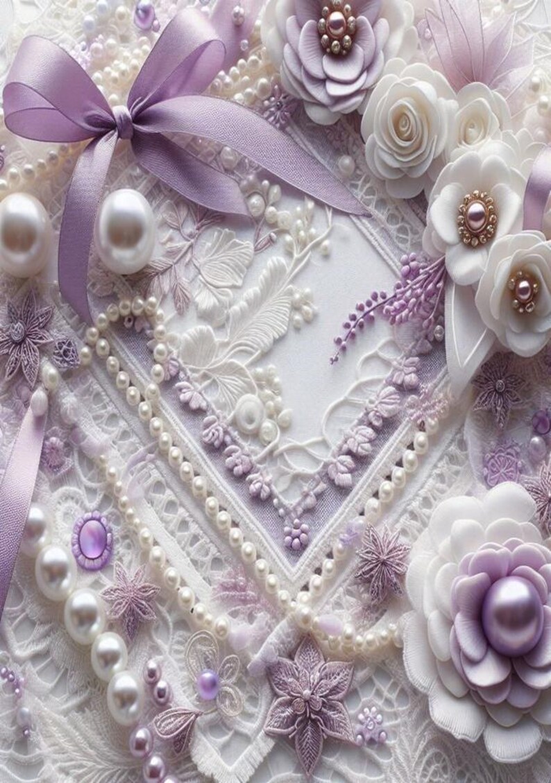 Printables Download, Lilac Themed Designer Papers - Etsy