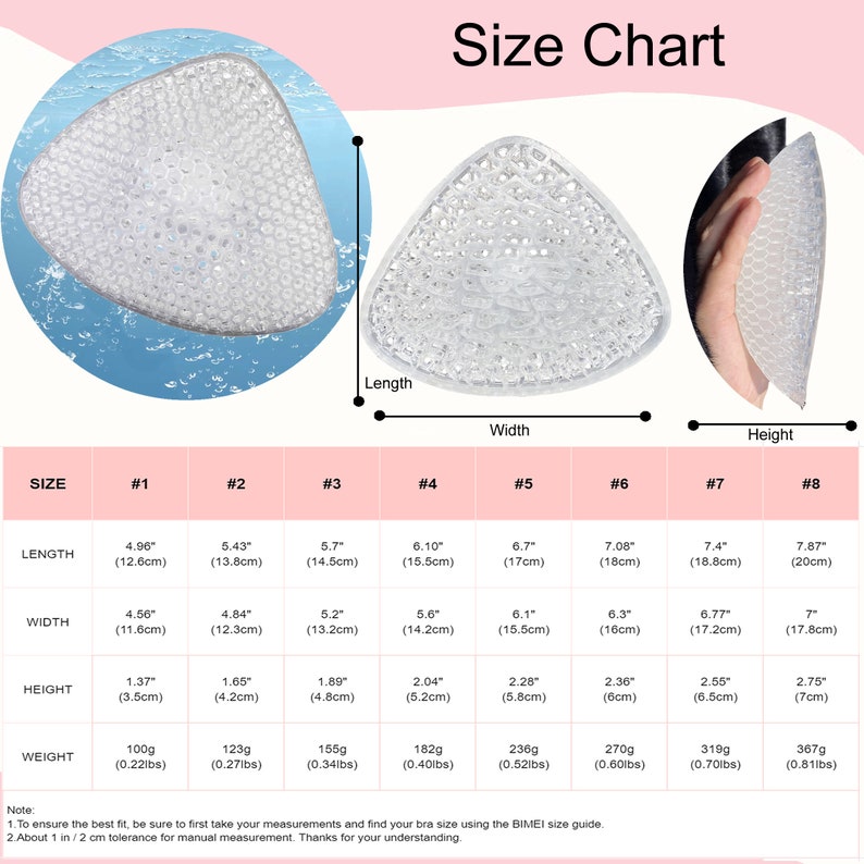 ABF Silicone Swim Form Breast Prosthesis Enhancement Inserts - Etsy