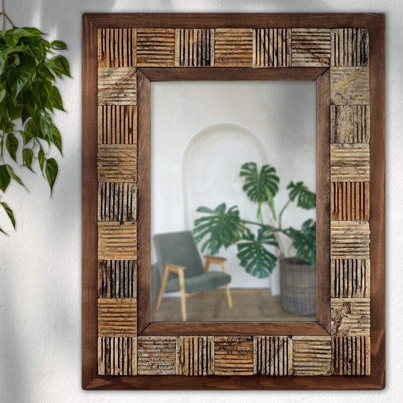 Rustic Mirror - Etsy