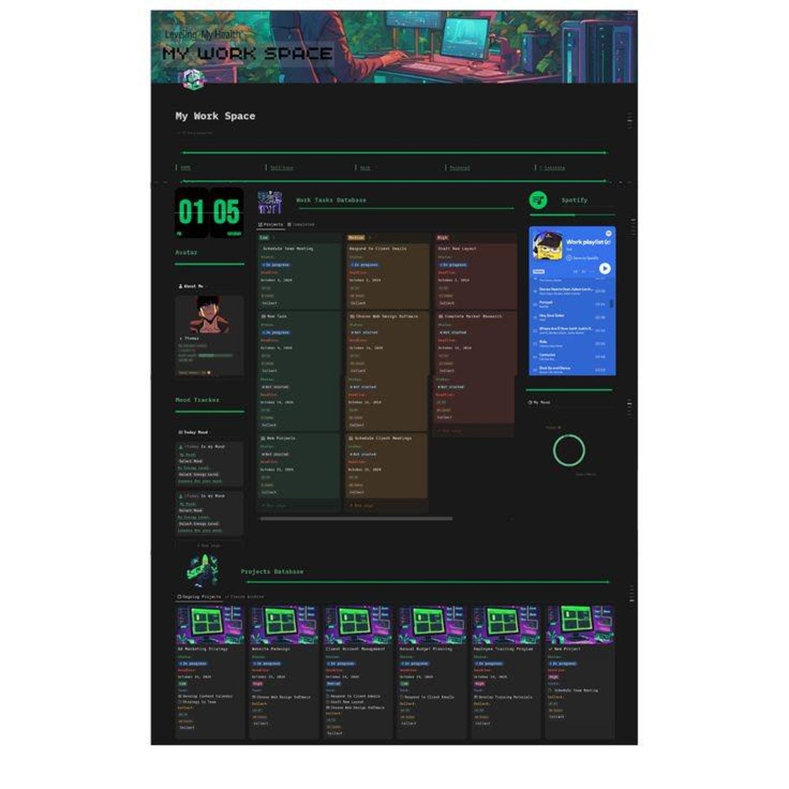 Solo Leveling Anime Notion Template: Gamified Productivity Planner - Etsy