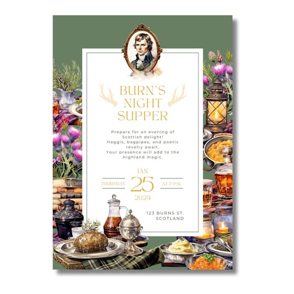 Scottish Party Invitation - Etsy