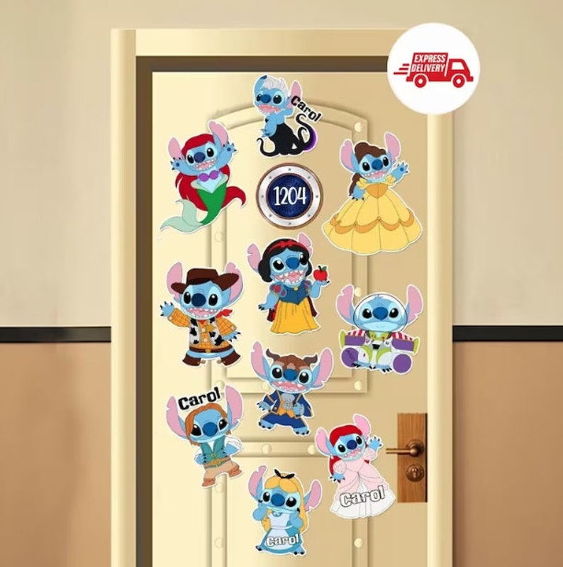 Personalized Disney Stitch Inspired Magnet, Funny Lilo & Stitch Cosplay ...