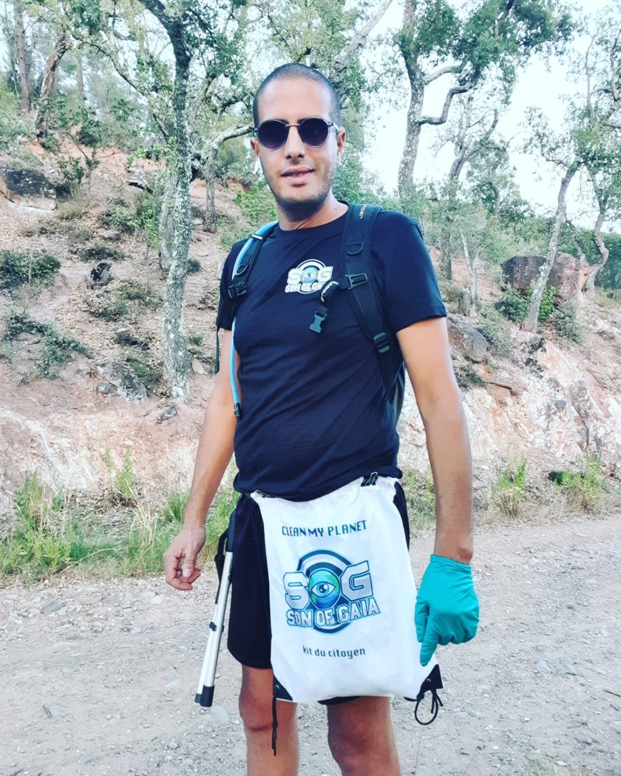 Waste Collection Kit, Plogging, Hiking Backpack, Green Minded, Reusable ...