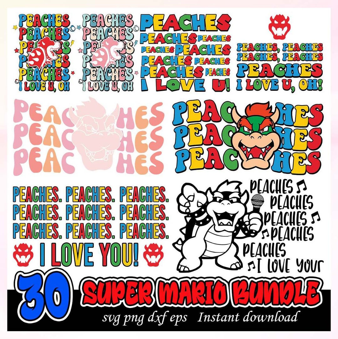 Super Mario Bundle Svg, Mario Family Svg, Mario Svg Cut Files for ...