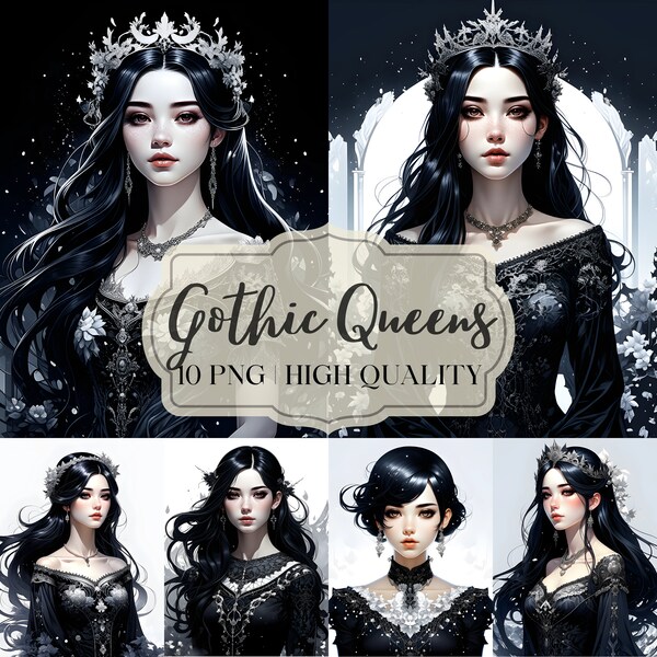 Purple Candy Queens, Queen Clipart Bundle, Pretty Princess Bundle ...