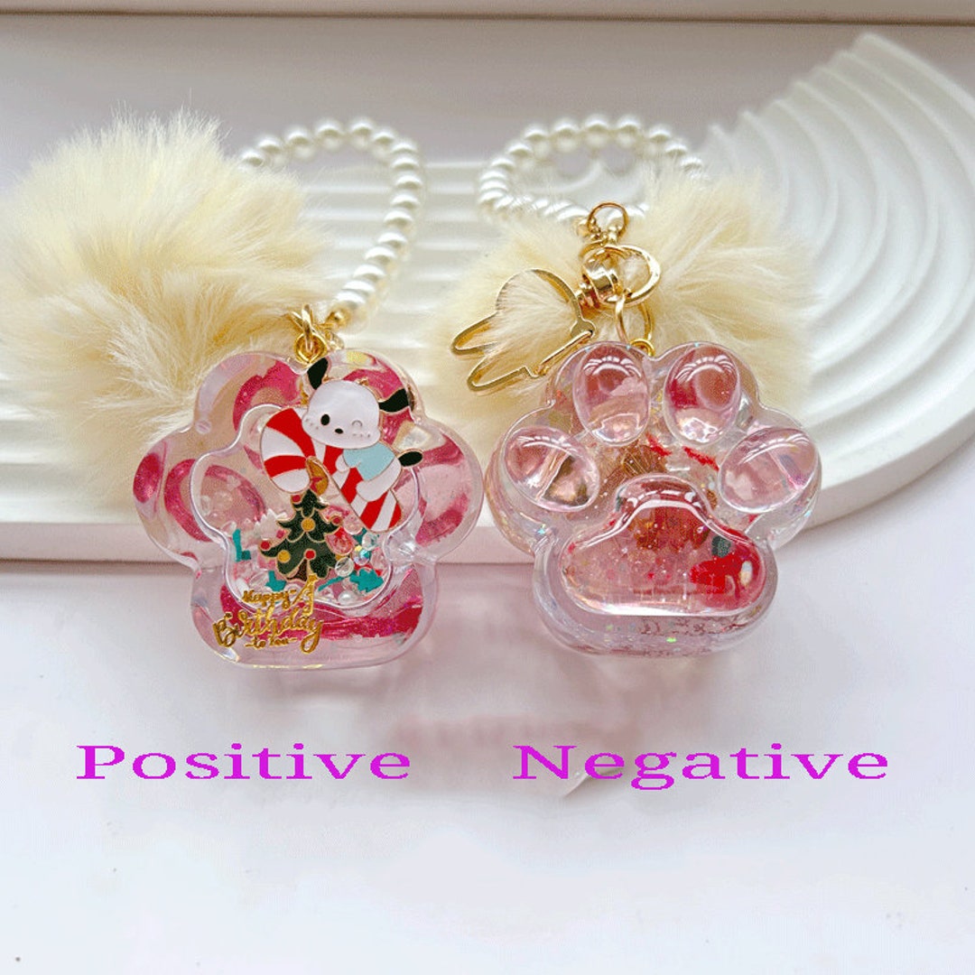 Original Handmade Keychains: Cute Puppy Quicksand Keychains, Cute Cat's ...