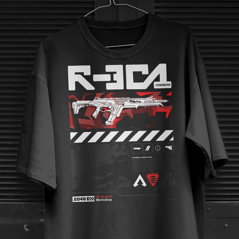 Apex Legends Unisex T-shirt: R301, Nemesis Alternator Lifeline Revenant ...