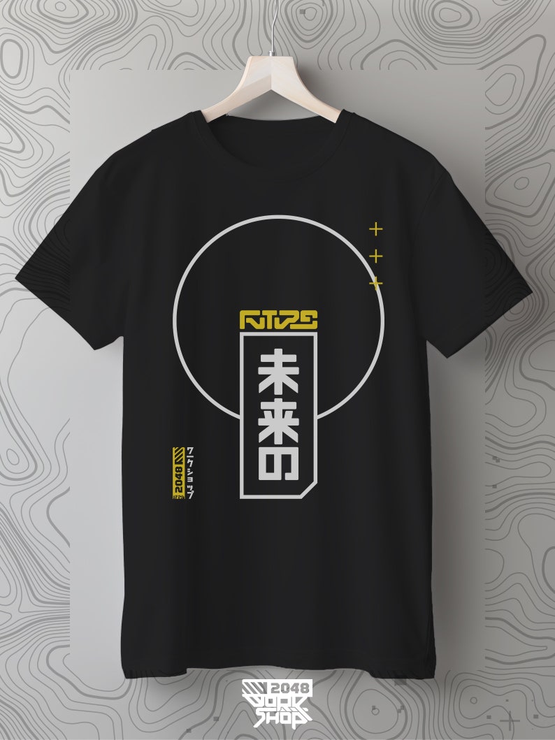 Japan Tshirt: Cyberpunk Streetwear With Japanese Kanji, Harajuku ...