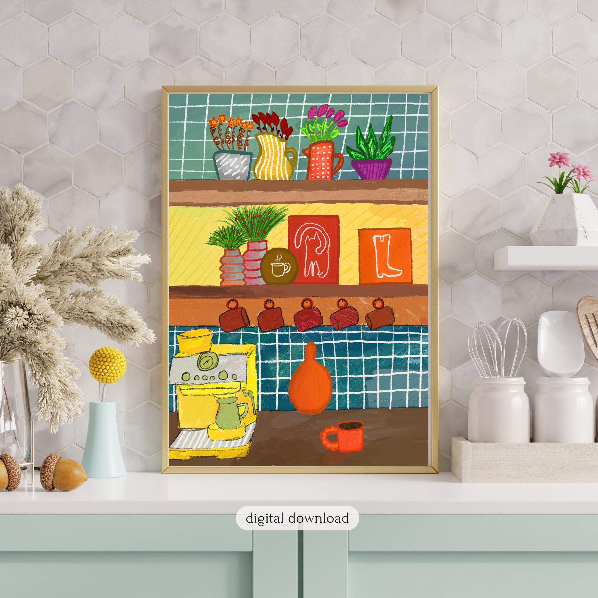 Kitchen Wall Art, Printable Wall Art, Kitchen Poster, Kitchen ...