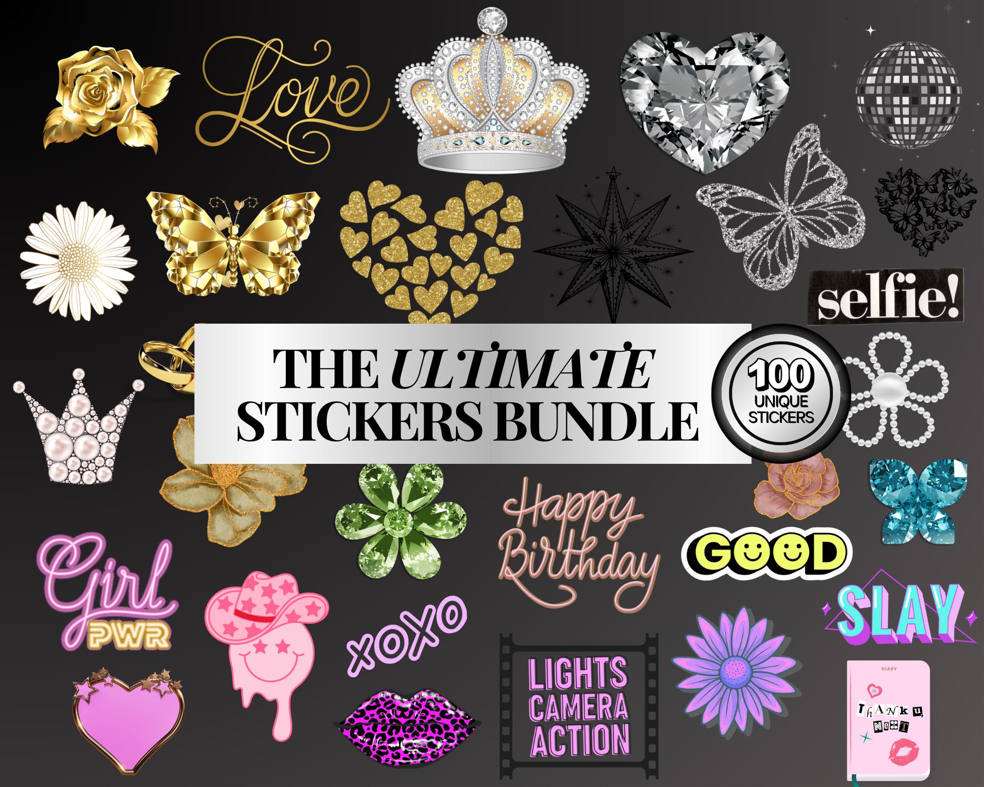 THE STICKER BUNDLE - 100 Photo Booth Stickers - 800x800 - Etsy