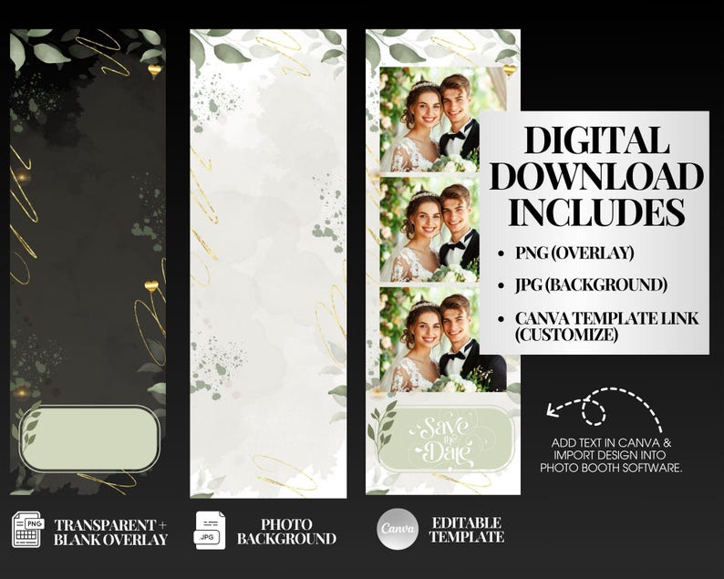 THE MEGA BUNDLE - 75+ Photo Booth Design Templates - 2x6 Prints - Etsy