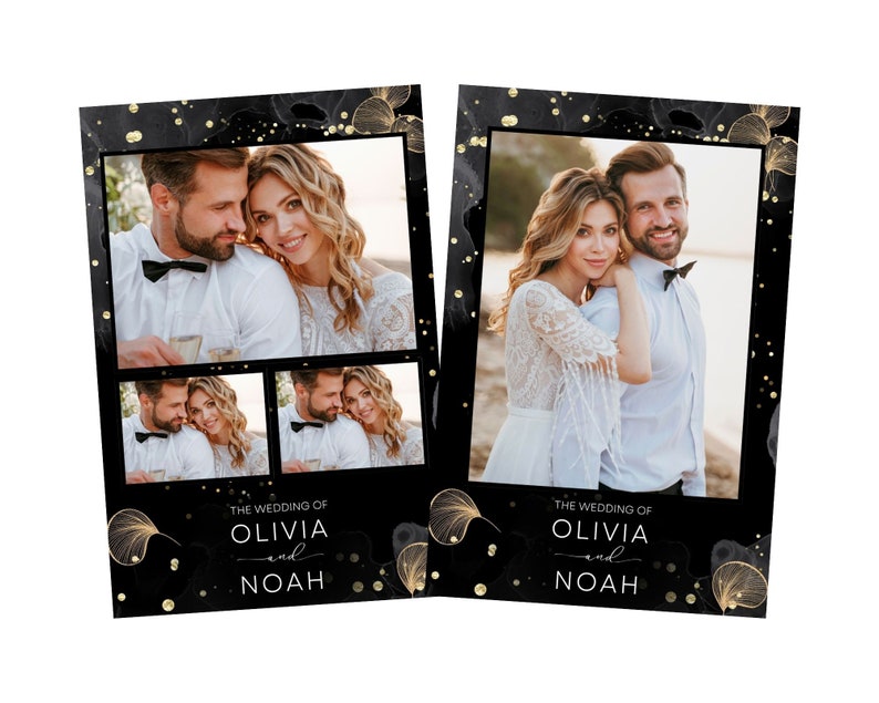 16 DESIGNS Elegant 4x6 Photo Booth Design Template Wedding Collectio ...