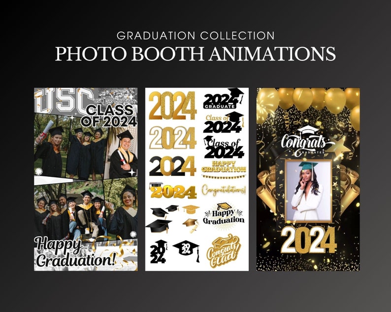 Graduation Animations - Magic Mirror Photo Booth - Set of 5 - 1080x1920 ...