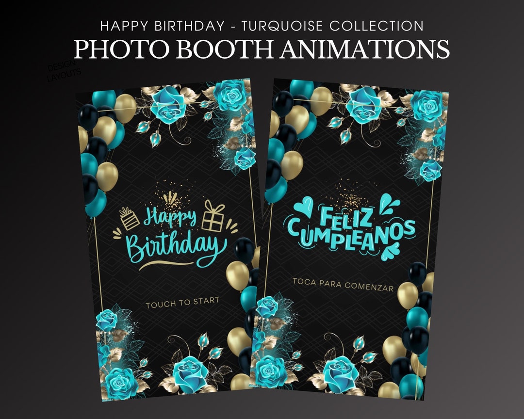 Happy Birthday English & Spanish - Touch to Start Screen Animations ...