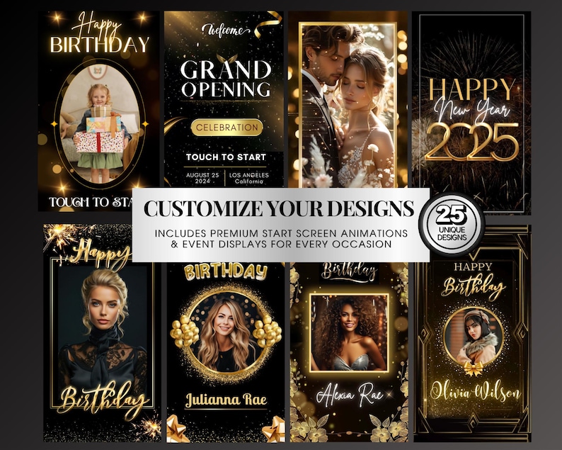 THE MEGA BUNDLE - 80+ Magic Mirror Photo Booth Animations - 1080x1920 ...