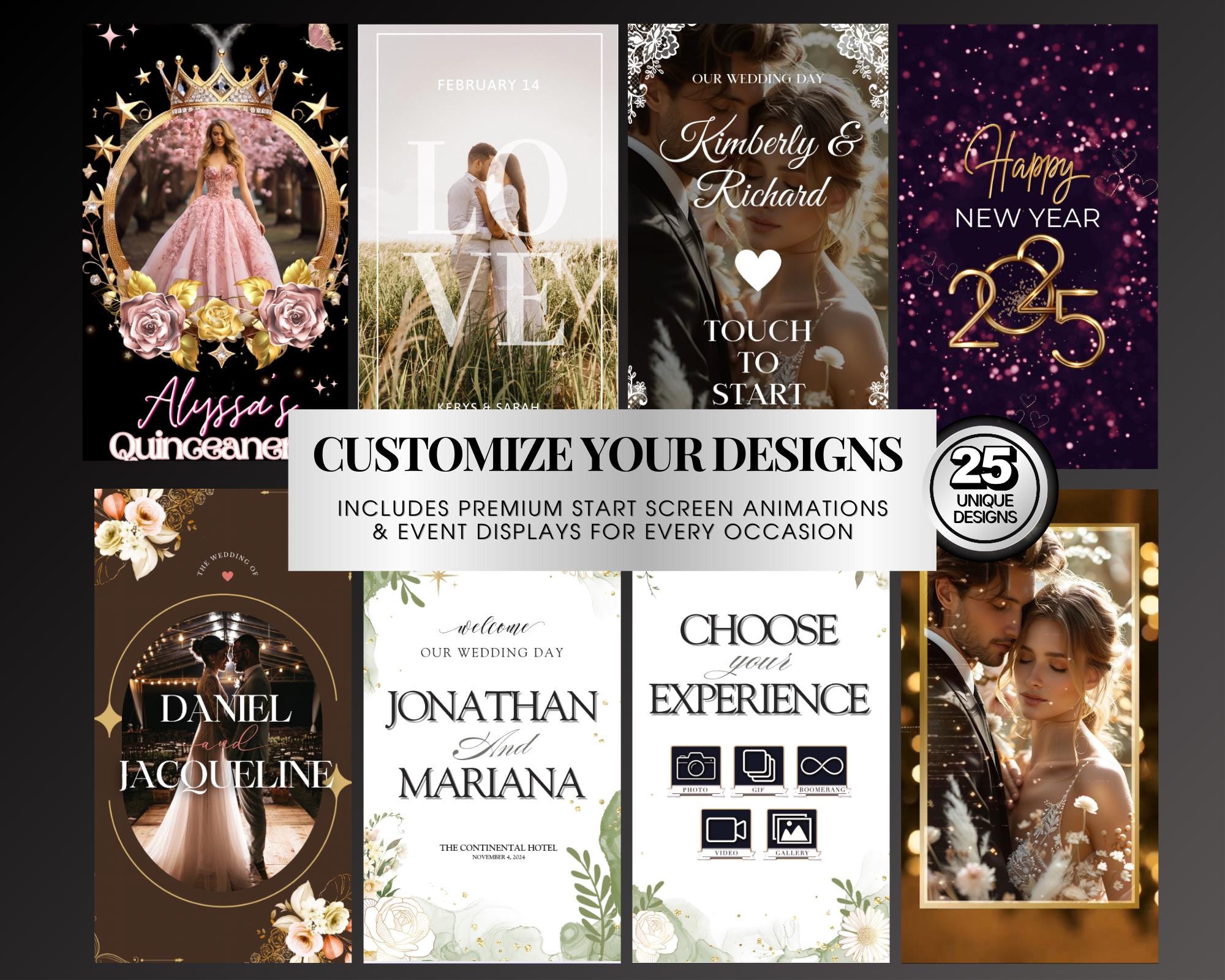 THE MEGA BUNDLE - 80+ Magic Mirror Photo Booth Animations - 1080x1920 ...