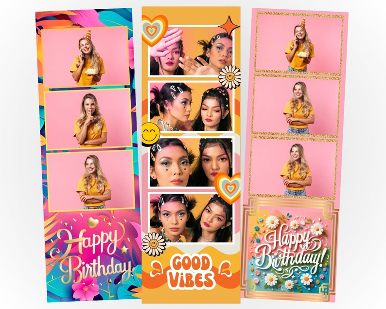 25 DESIGNS Elegant 2x6 Photo Booth Design Template, Wedding, Birthdays ...