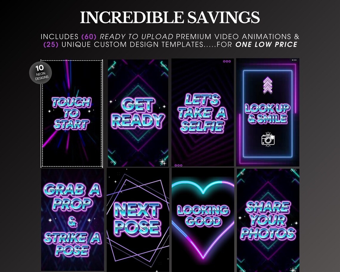 THE MEGA BUNDLE - 80+ Magic Mirror Photo Booth Animations - 1080x1920 ...