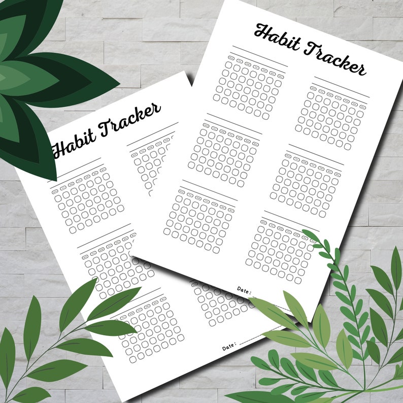 Monthly Habit Tracker, Printable Tracker, Monthly Tracker, A5 Journal ...