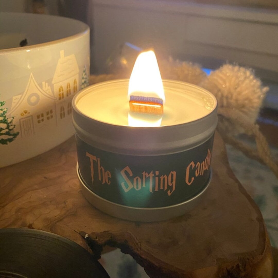 The Sorting Candle, Changing Colour, Wooden Wick, Literary Candle ...
