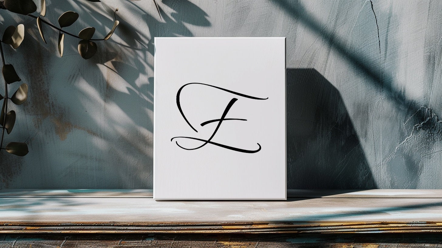 Letter E Poster, E Letter Decor, Printable Letter, Wall Art, Aesthetic ...