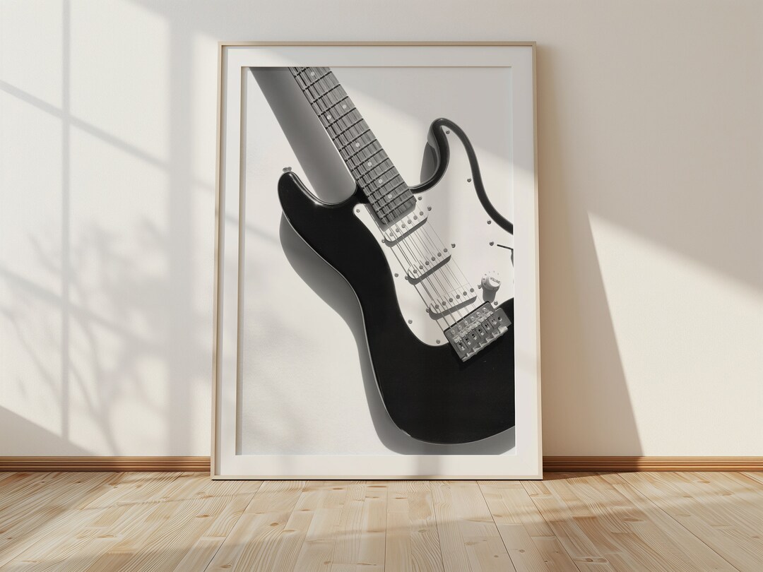 Electric Guitar Poster, Guitar Prints, Music Poster Print, Stratocaster ...