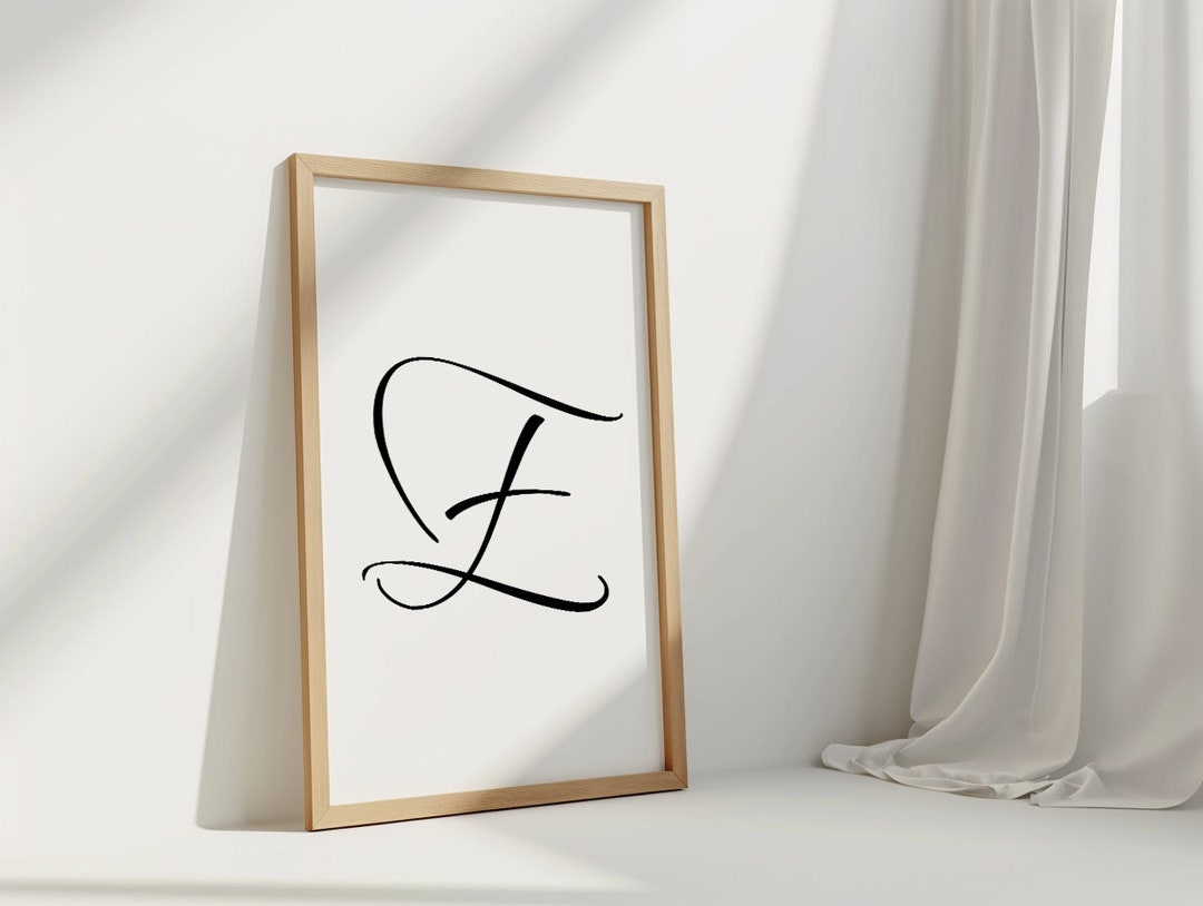 Letter E Poster, E Letter Decor, Printable Letter, Wall Art, Aesthetic ...