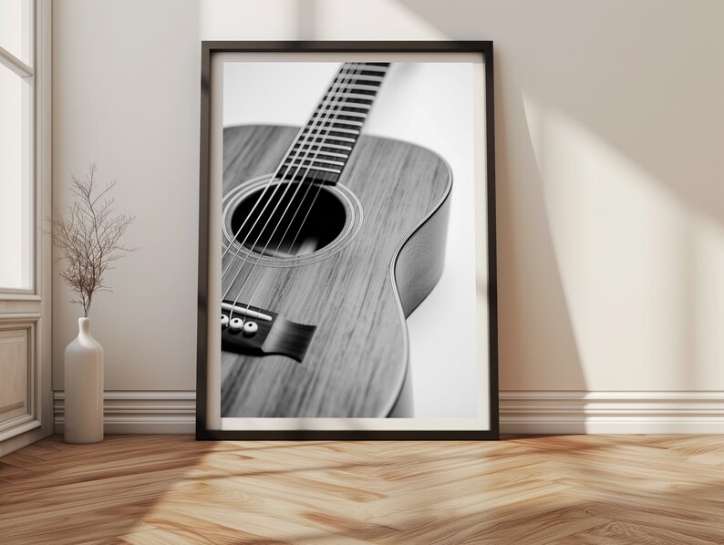Acoustic Guitar Poster, Guitar Prints, Music Poster Print, Music Prints ...