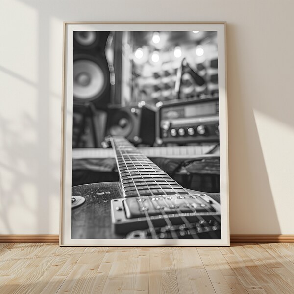 Guitar Print - Etsy