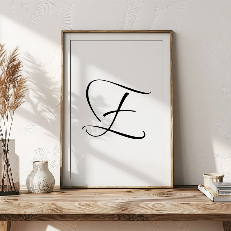 Letter E Poster, E Letter Decor, Printable Letter, Wall Art, Aesthetic ...