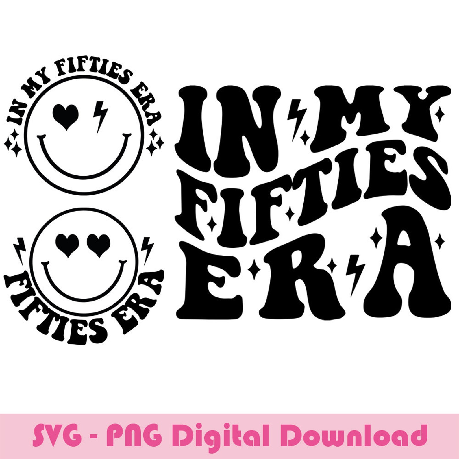 In My Fifties Era SVG, Fifties Era Svg, Fifties Shirt Png, 50th ...