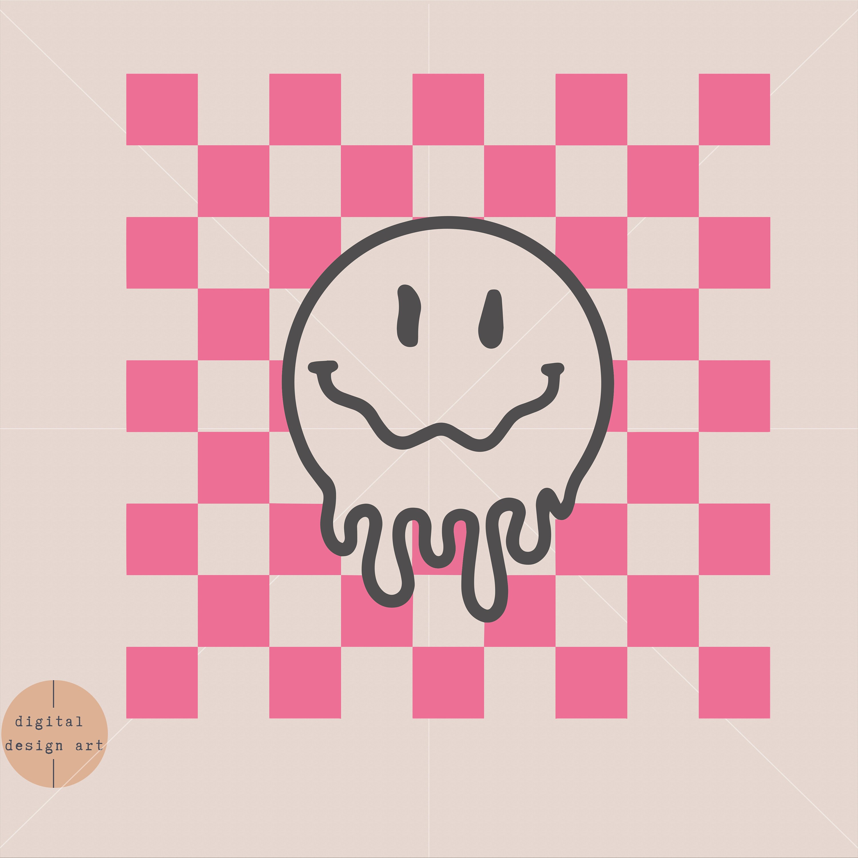 Smiley Face Bundle, Smiley Face Svg, Checkered Smile Svg, Checkered ...