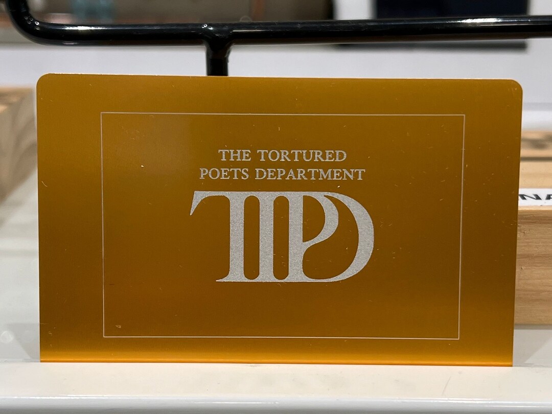 Taylor Swift TTPD Membership Cards - Etsy