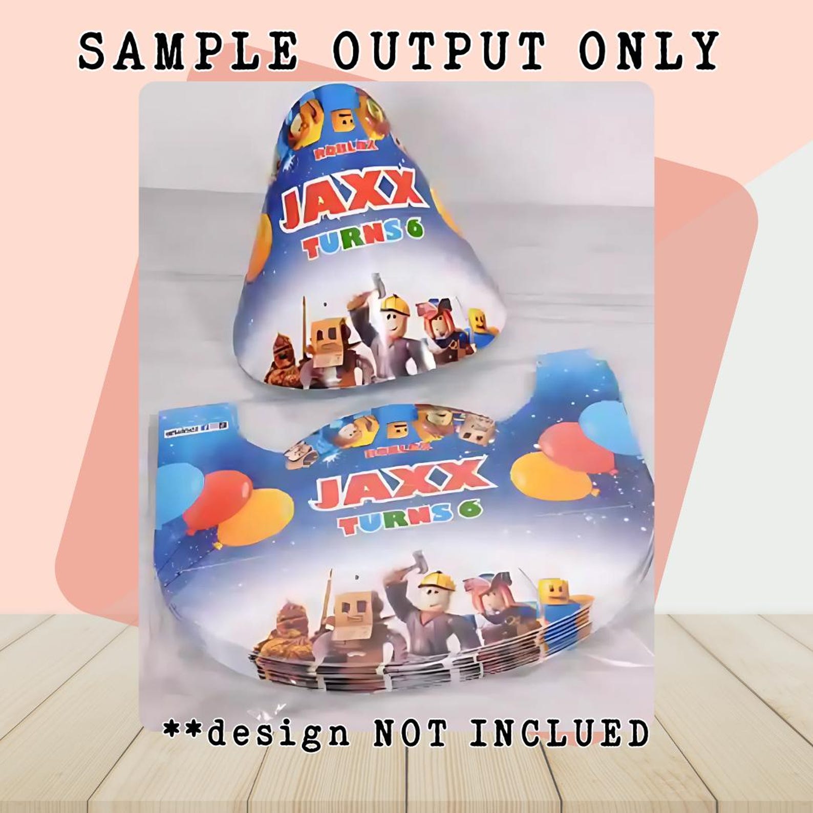 Canva Editable Kids Party Hat Template | Editable Party Hat Templates ...
