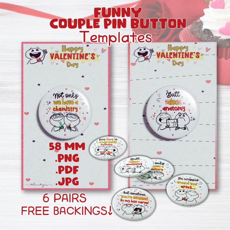 58mm Pin Template - Etsy