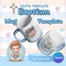 Baptism Mug Wrap Template Canva Editable | Pastel Blue Baptism Mug ...