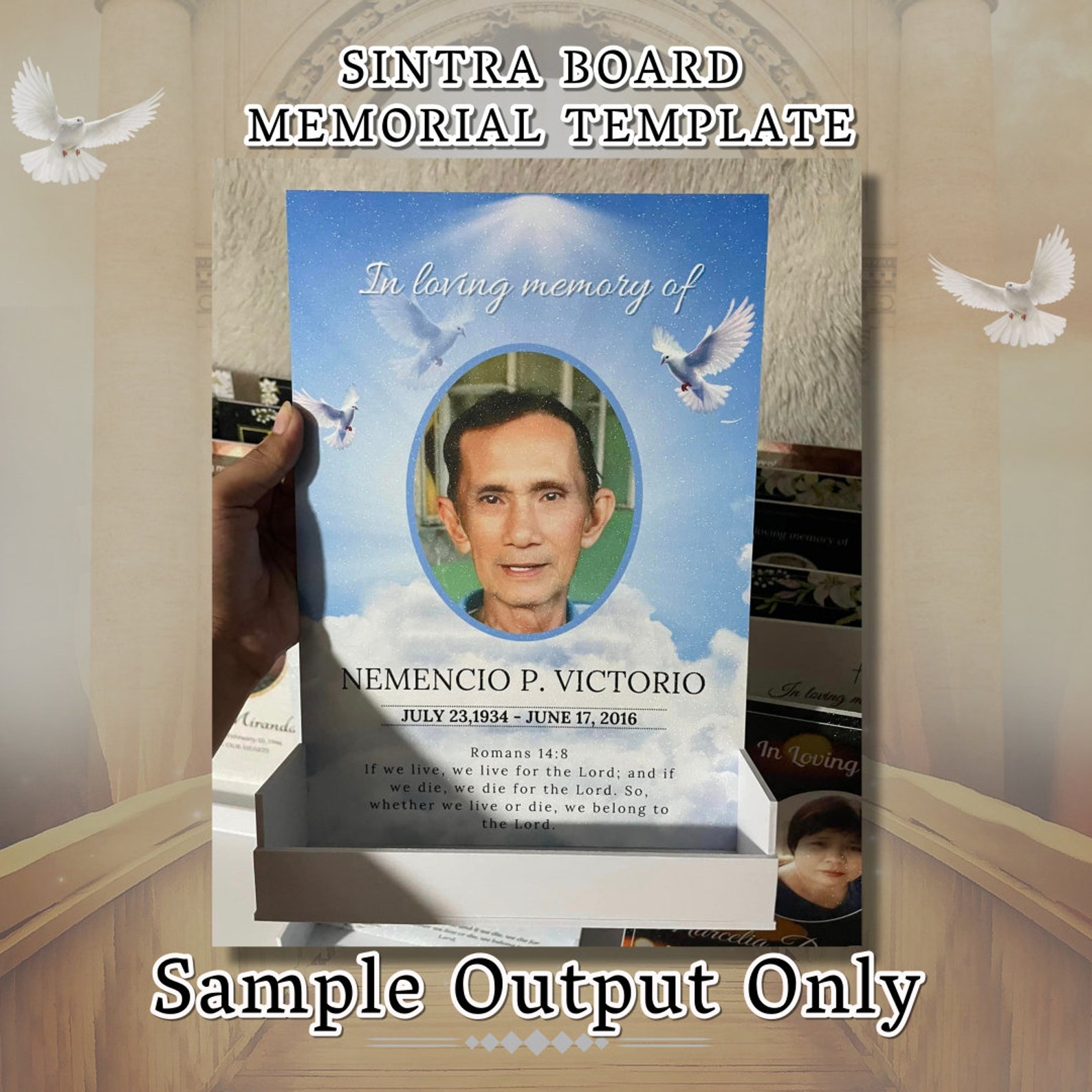 15 Canva Sintra Board Memorial Display Editable Template | No PRO ...