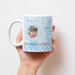 Baptism Mug Design Template - Editable in Canva | Pastel Blue Baptism ...