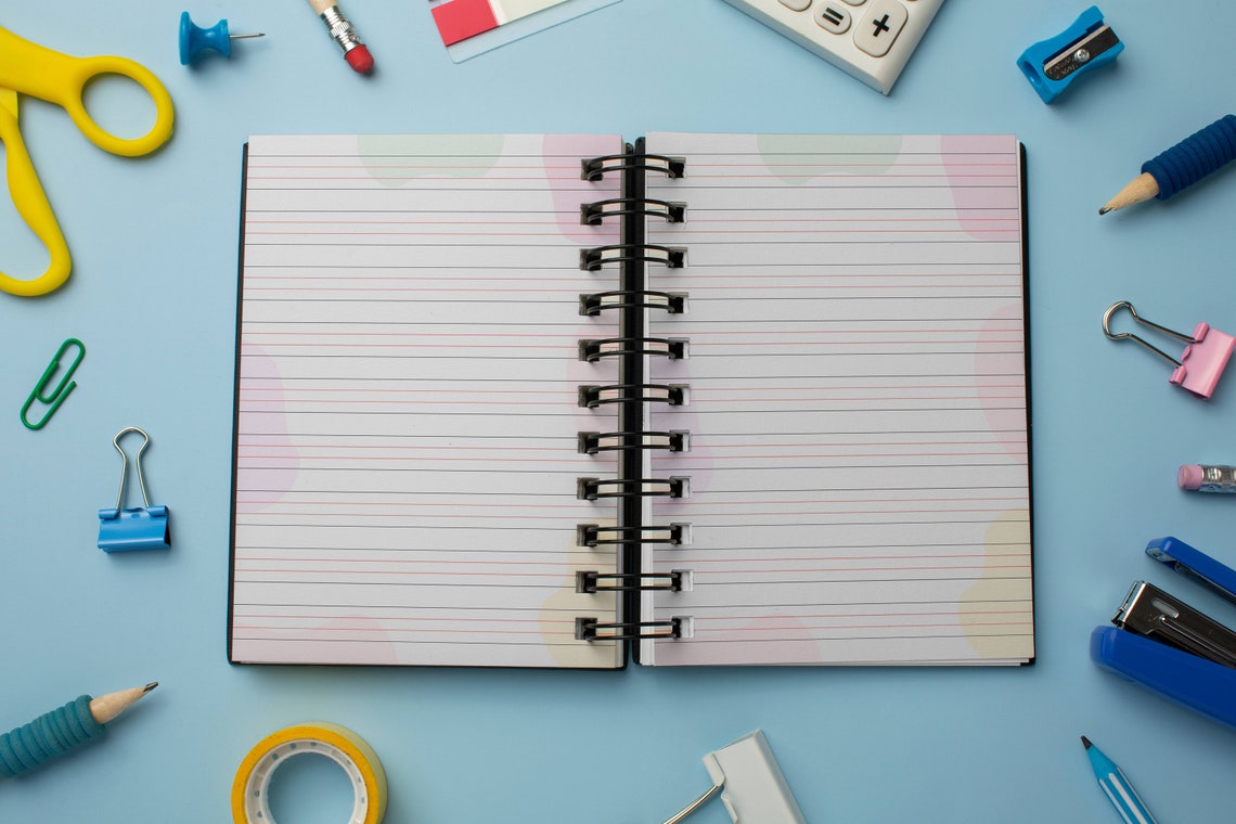 50 Kids Notebook Paper Templates Printable & Canva Editable JPG, PNG ...