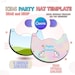 Canva Editable Kids Party Hat Template | Editable Party Hat Templates ...