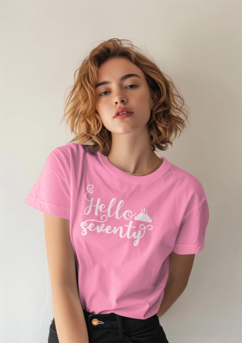 Hello Seventy [70] Clipart Vector | Lettering Design | SVG PNG PDF .ai ...