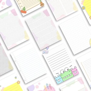 50 Kids Notebook Paper Templates | Printable & Canva Editable (JPG, PNG ...