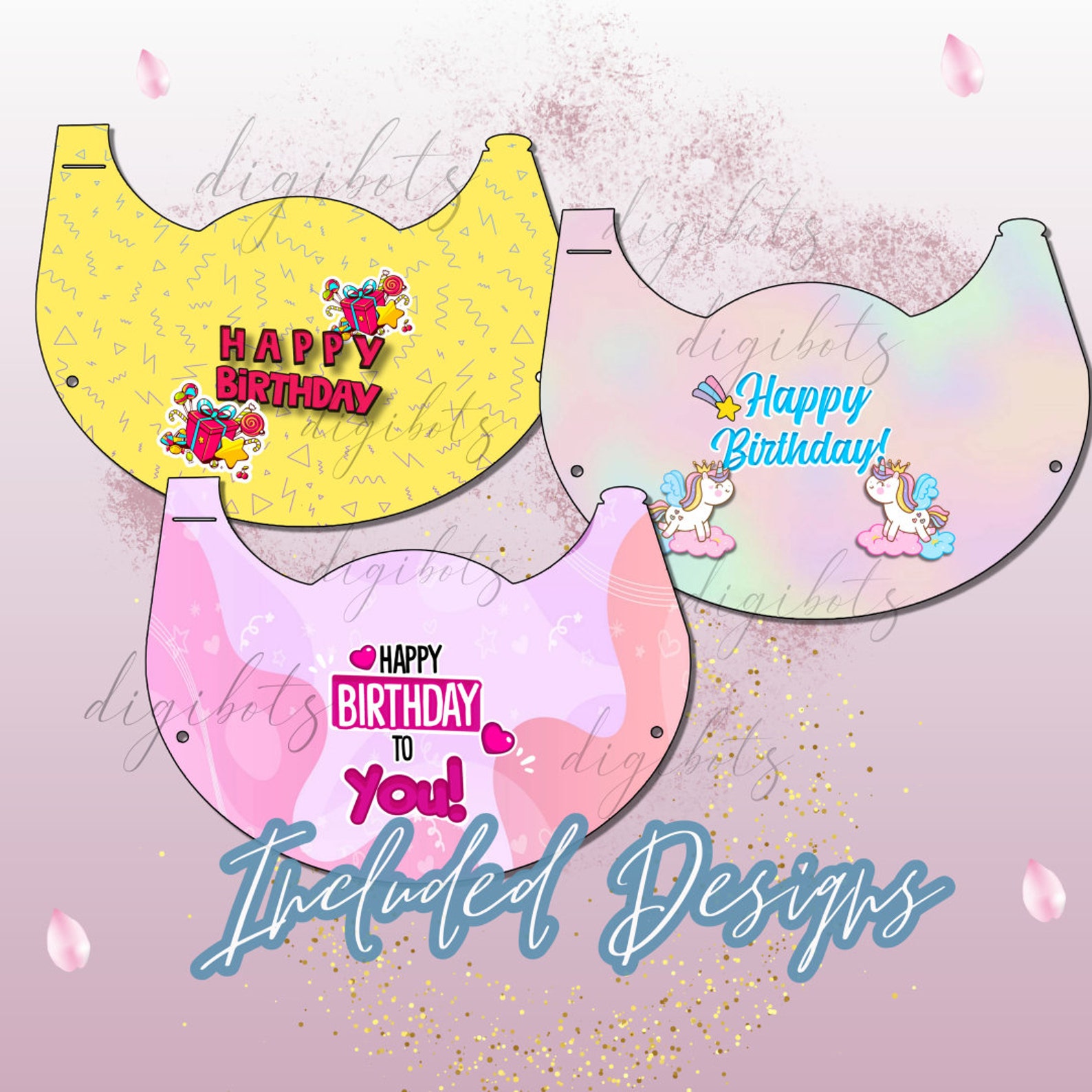 Canva Editable Kids Party Hat Template | Editable Party Hat Templates ...