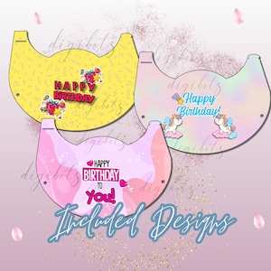Canva Editable Kids Party Hat Template | Editable Party Hat Templates ...