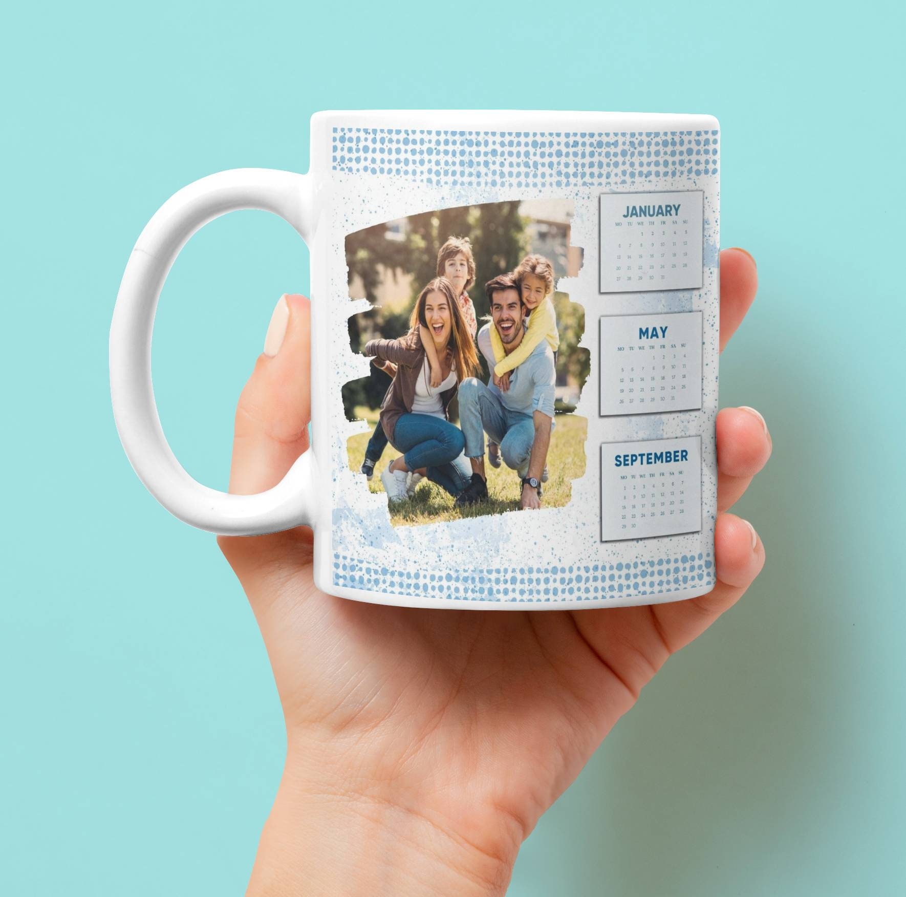 Canva 2025 Calendar Mug Wrap Template | Canva Editable Mug Wrap ...