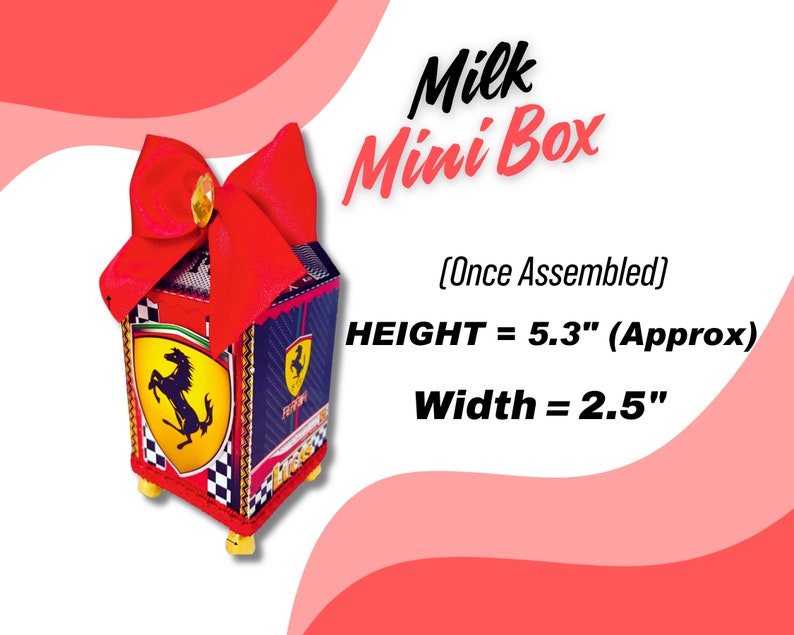 Mini Boxes Car-themed Party Favor Boxes Templates Treat Box Party ...