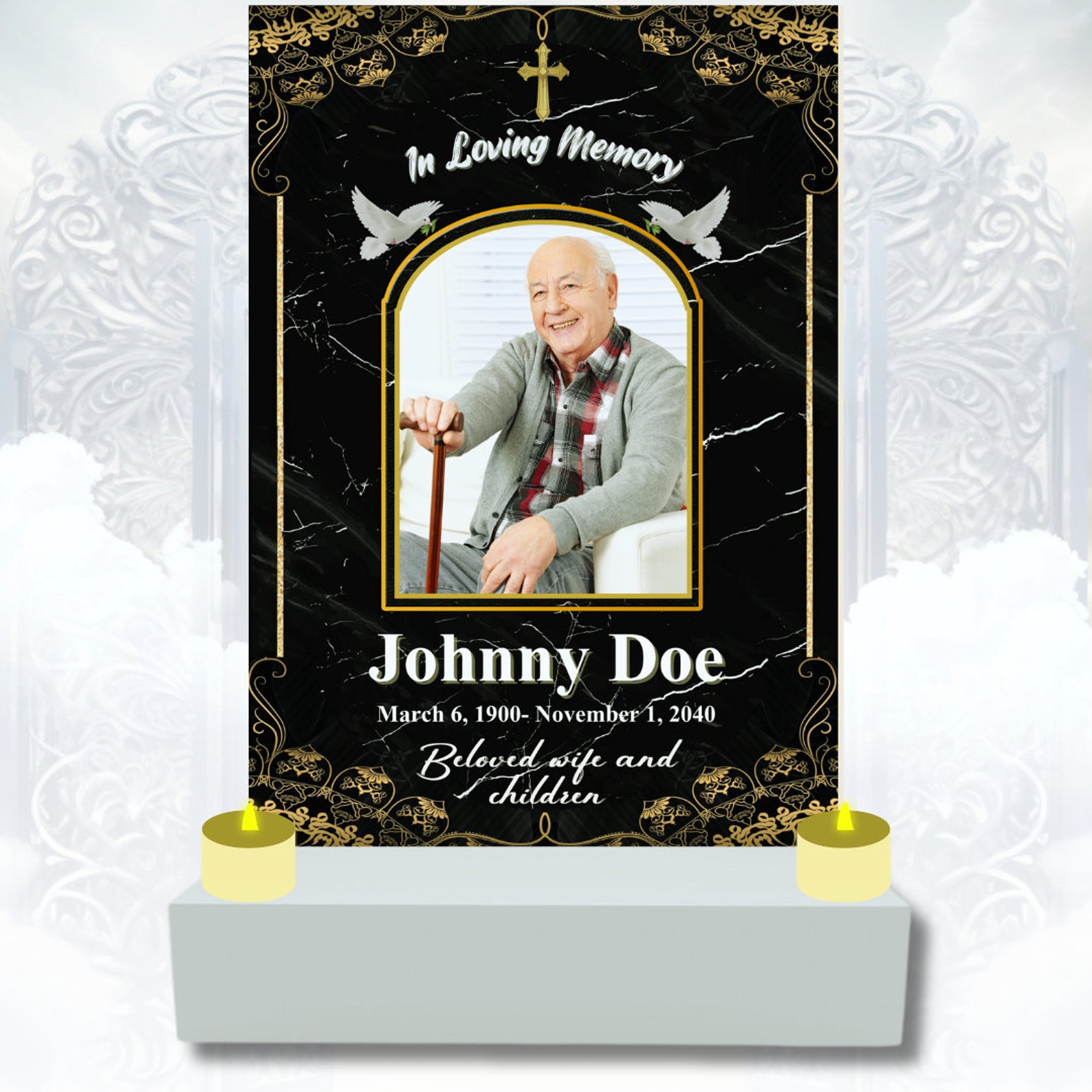 15 Canva Sintra Board Memorial Display Editable Template | No PRO ...