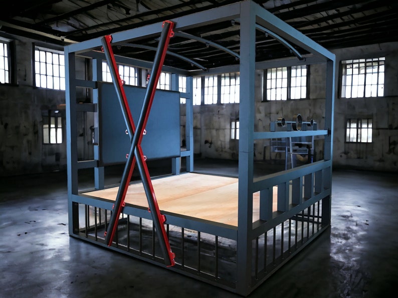 Luxury Four-poster Cage Bed With St. Andrews Cross Elegance and ...